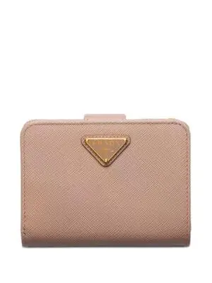 Prada Small Triangle-logo Wallet - Pink