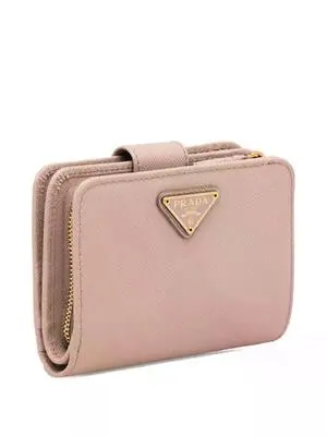 Prada Small Triangle-logo Wallet - Pink