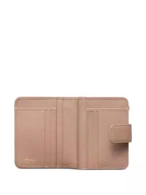 Prada Small Triangle-logo Wallet - Pink