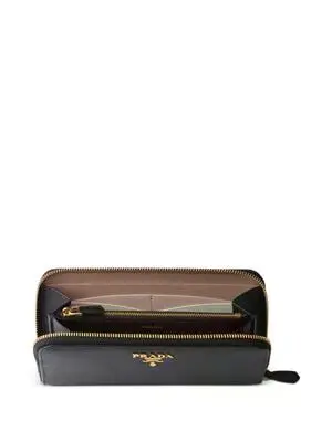 Prada Large Saffiano Leather Zip Wallet