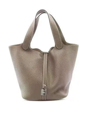 Hermès Picotin Lock Clemence Tote Bag - Neutrals