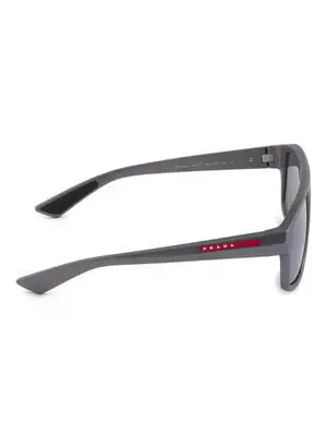 Prada Rectangle-frame Sunglasses - Grey