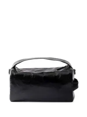 Prada Leather Messenger Mini Bag - Black