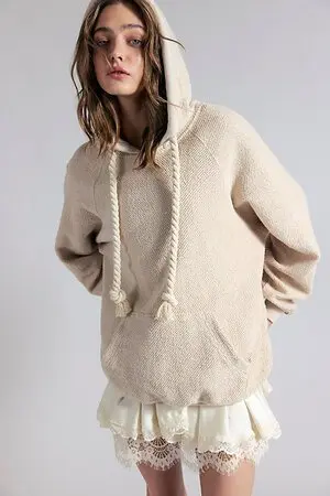 Free People Looped In Hoodie - Tea