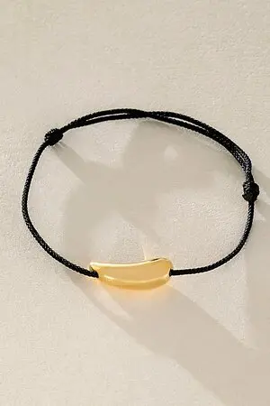PDPAOLA Orbit Cord Bracelet - Gold/black