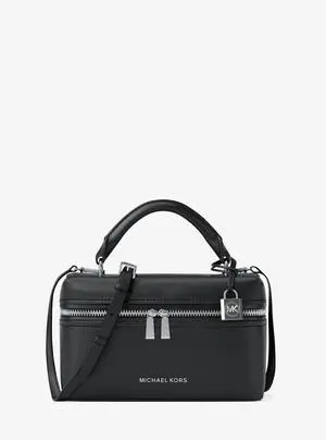 Michael Kors Jana Extra-small Leather Crossbody Bag - Black