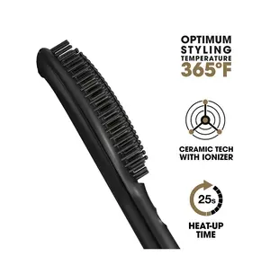 GHD Glide Smoothing Hot Brush - Black
