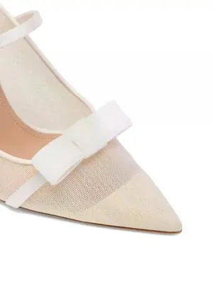 MALONE SOULIERS 90mm Aurora Heeled Mules - Neutrals