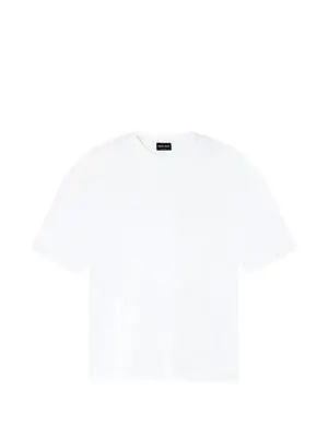 Giorgio Armani Organic Cotton Interlock Crew-neck T-shirt - White