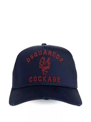 Dsquared2 Embroidered Baseball Cap - Blue