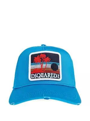 Dsquared2 Patch-detail Baseball Cap - Blue
