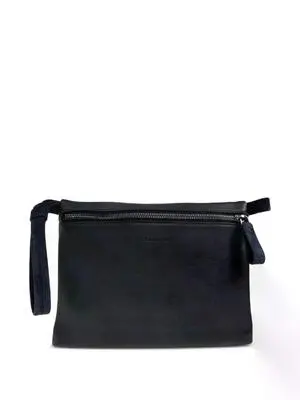 Giorgio Armani Leather Zip Clutch