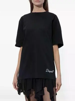 Dsquared2 Short-sleeve T-shirt With Embroidery - Black