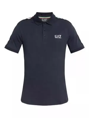 EA7 Logo Stripe Polo T-shirt