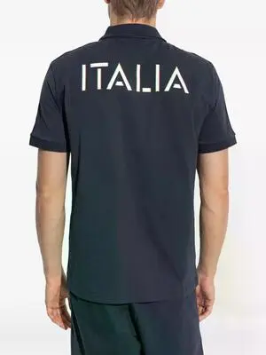 EA7 Logo Stripe Polo T-shirt