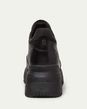 Fendi Force Light Leather Sneakers