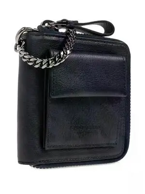 Giorgio Armani Chain Zip Leather Wallet