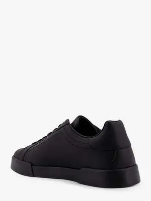 Dolce & Gabbana Leather Sneakers With Embossed Logo