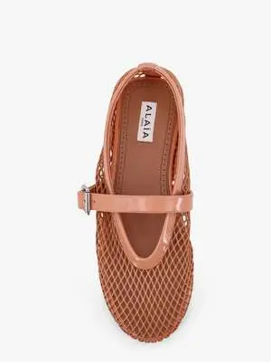 Alaïa Fishnet Ballerina Flats