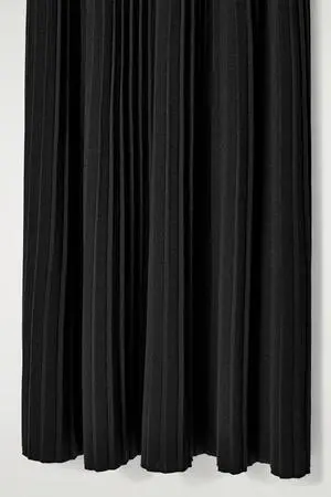 Cos Ribbed Turtleneck Pleated Maxi Dress