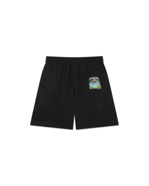 Casablanca Volcano Jacquard Silk Shorts - Multicolor