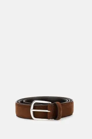 ALBERTO LUTI Leather Belt - Brown