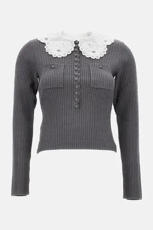 Self-portrait Ribbed Blouses