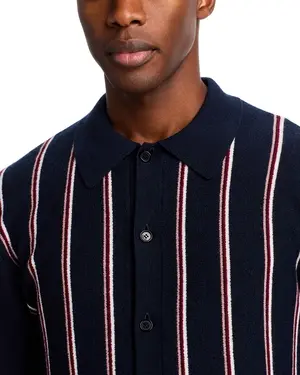 Simkhai Elio Striped Merino Wool Cardigan