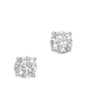 Bloomingdale'S Platinum Lab Grown Diamond Stud Earrings 2.0 Tcw - White
