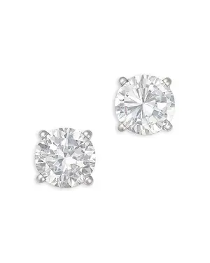 Bloomingdale'S Certified Lab Grown Diamond Hidden Halo Stud Earrings In 5.0 Tcw - Platinum