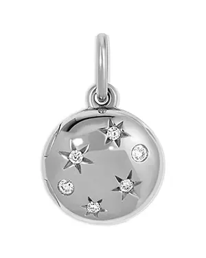 Adina Reyter Sterling Diamond Celestial Locket - Silver