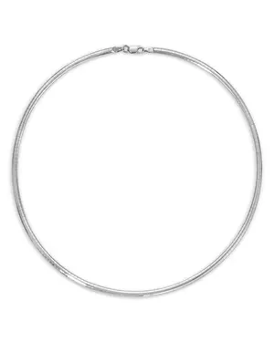 Adina Reyter Omega Link Chain Necklace - Silver