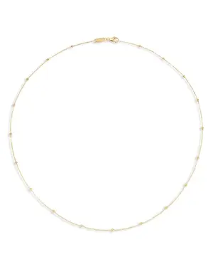 Adina Reyter Polished Bead Saturn Link Chain Necklace - Gold