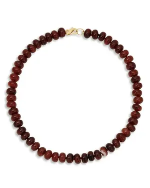 Adina Reyter 9k Yellow Carnelian Collar Necklace - Gold