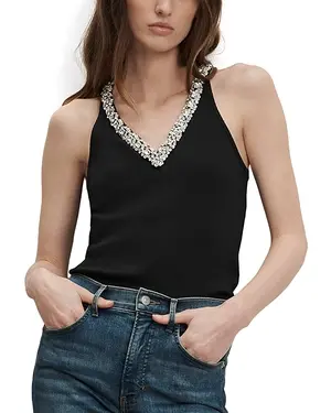 Veronica Beard Ayres Embellished Top