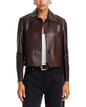 ARMA Emy Leather Jacket - Marrone