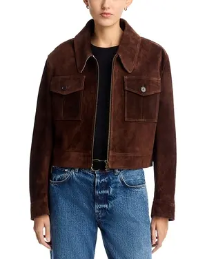 ARMA Spectra Helen Suede Jacket - Mud Brown
