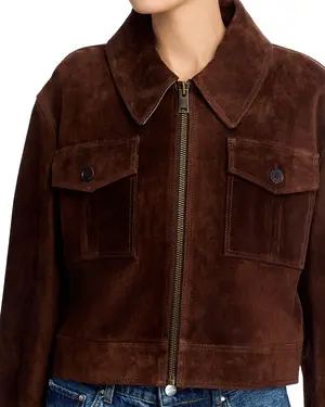 ARMA Spectra Helen Suede Jacket - Mud Brown