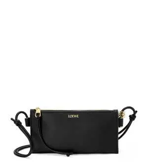 Loewe Leather Joya Pouch - Black