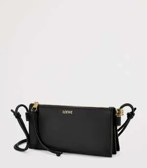 Loewe Leather Joya Pouch - Black
