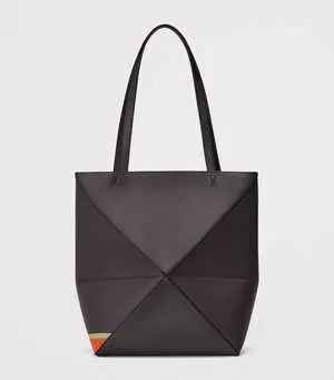 Loewe X Louis Wain Leather Puzzle Fold Tote Bag