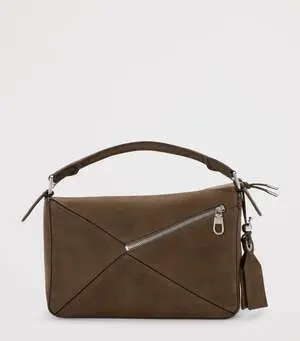 Loewe Small Puzzle Top-handle Bag - Grey