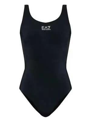 Emporio Armani Logo Swimsuit - Black