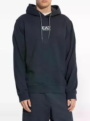 EA7 Logo Hoodie - Blue