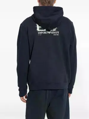 EA7 Logo Hoodie - Blue