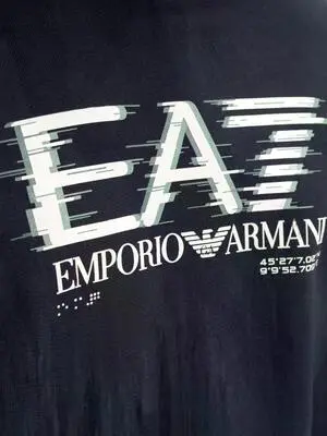 EA7 Logo Hoodie - Blue