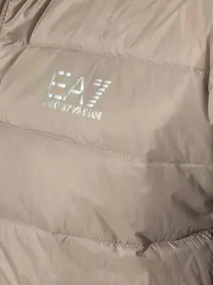EA7 Quilted Logo Jacket - Neutrals