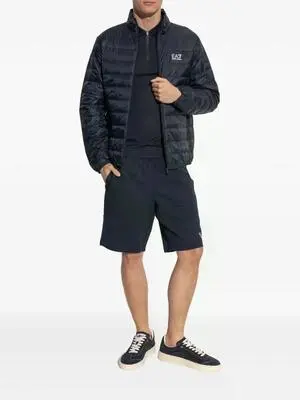 Emporio Armani Quilted Zip Jacket - Blue