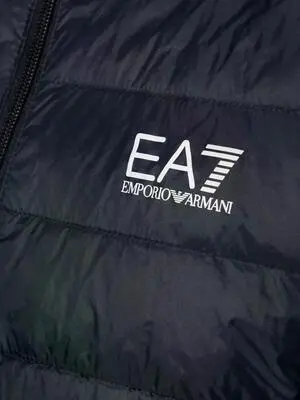 Emporio Armani Quilted Zip Jacket - Blue