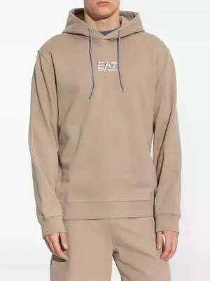 EA7 Logo Hoodie - Neutrals